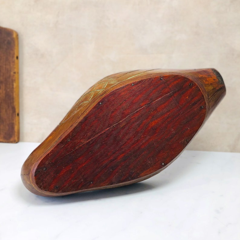 Rustic Carved Wood Duck Bowl: Primitive Decor With Glass Eyes - Etsy