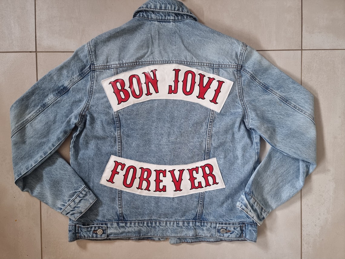 Bon Jovi Forever Denim Jacket - Etsy