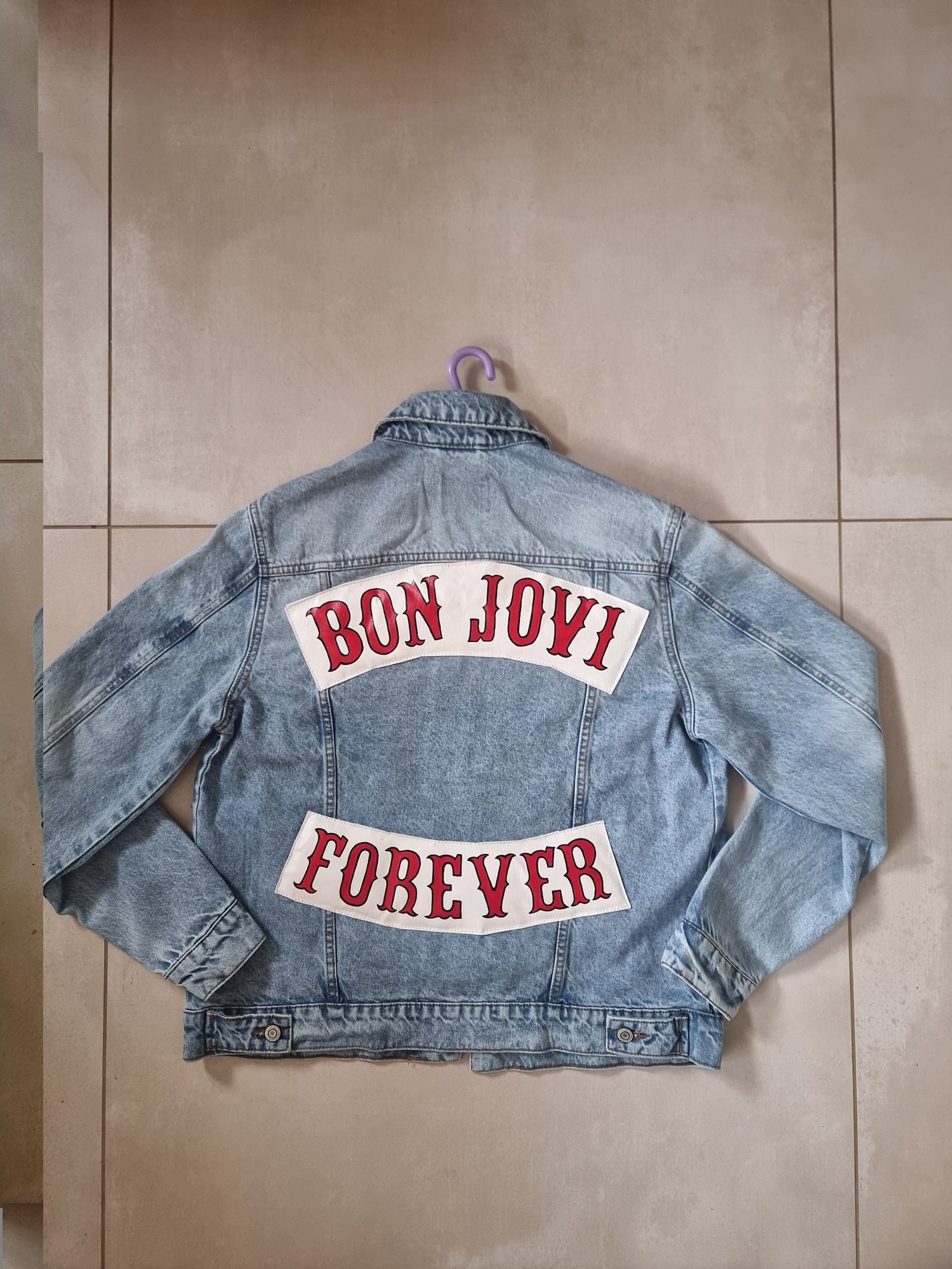 Bon Jovi Forever Denim Jacket - Etsy