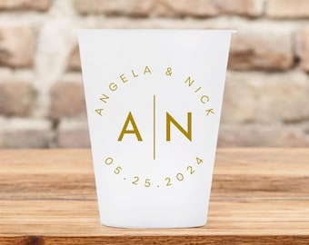 Personalized Wedding Cups Frost Flex Cups, Customizable for Couples ...