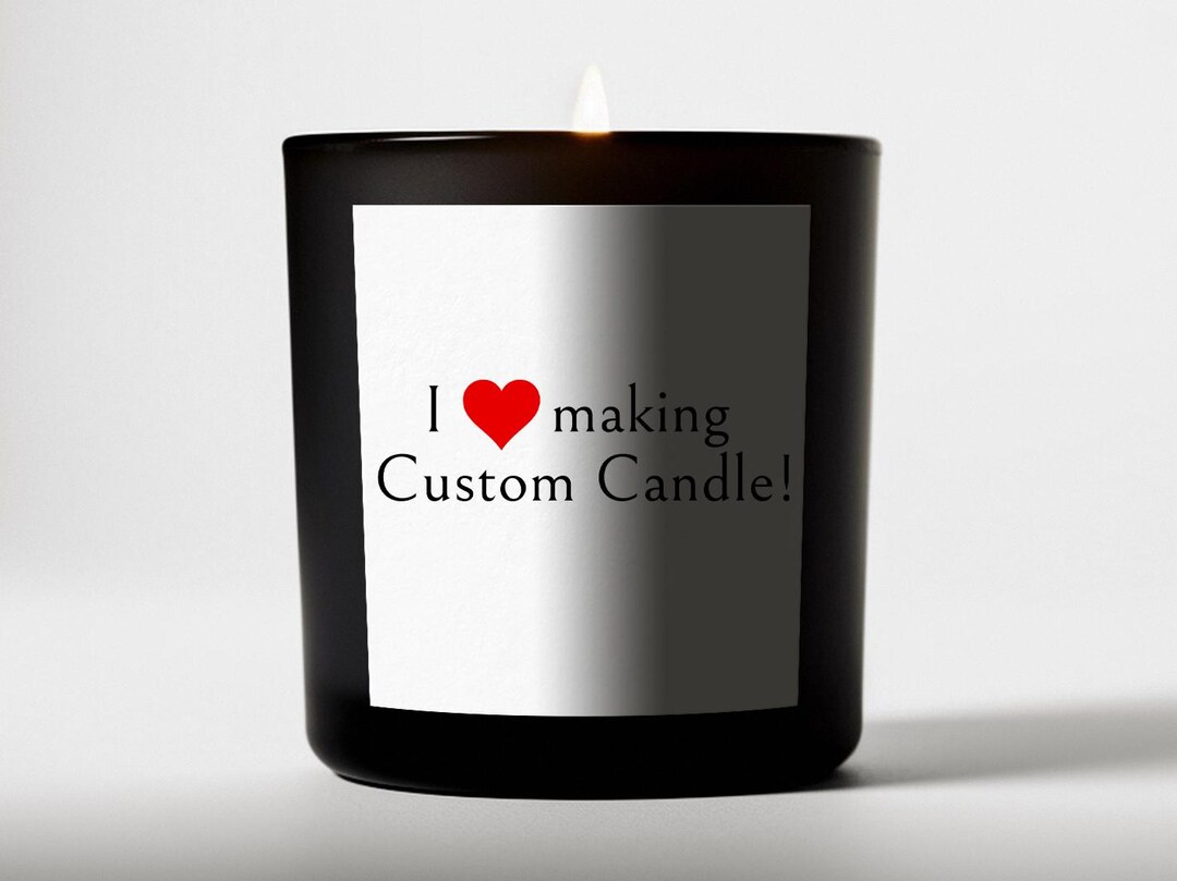 Custom Candle, Blank Label Candle, Soy Candle, Create Your Own Candle ...
