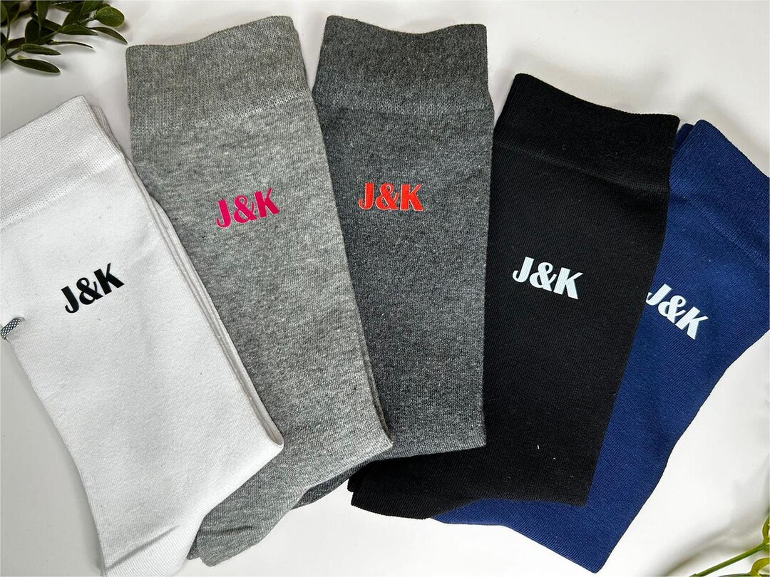 Monogrammed Men’s Dress Socks/monogrammed Socks for Men/groomsmen Gifts ...