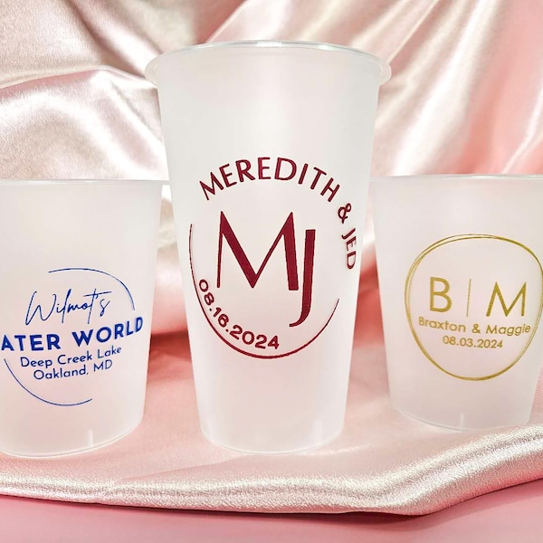 Monogram Cups - Etsy