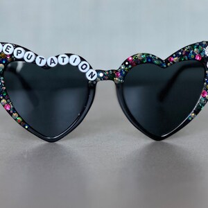 Handmade Custom Taylor Swift Sunglasses - Reputation Cat Eye Sunglasses ...