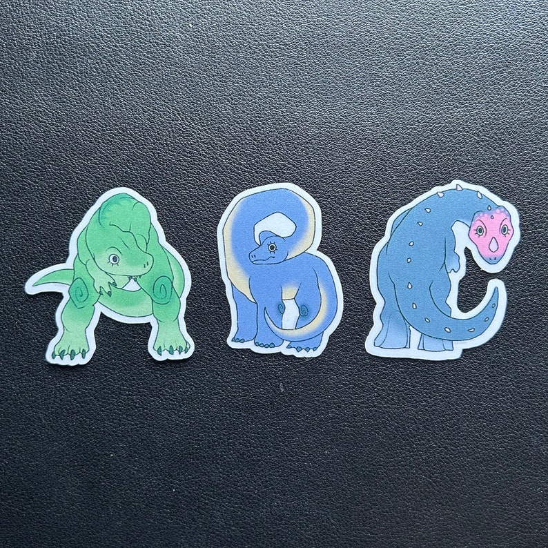 Dinosaur Alphabet Stickers - Water Resistant Sticker - Etsy