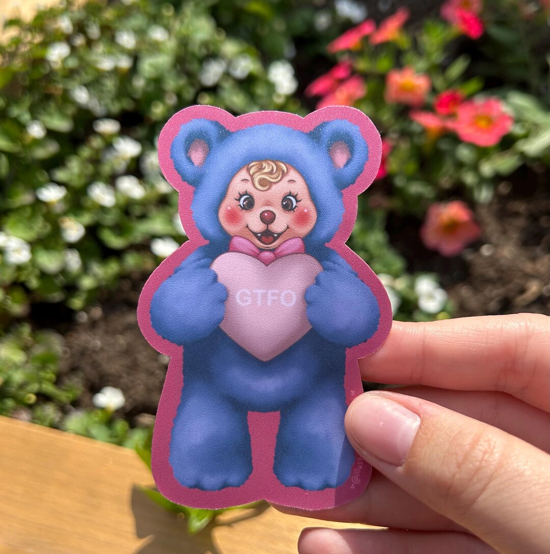 Melanie Martinez Sticker GTFO Bear Water Resistant Sticker - Etsy