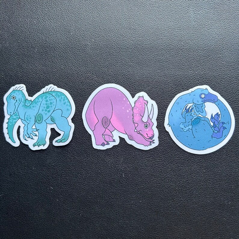 Dinosaur Alphabet Stickers - Water Resistant Sticker - Etsy