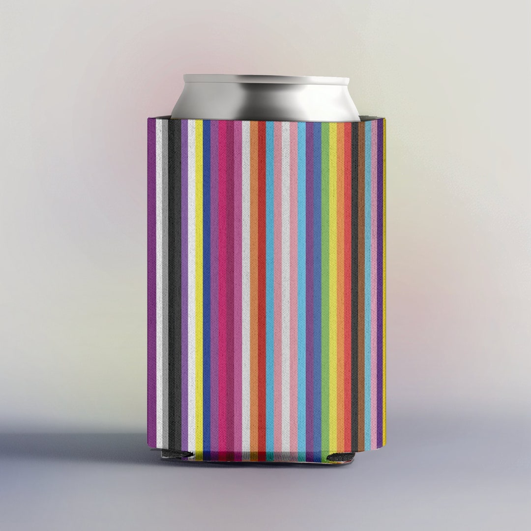 LGBTQ Pride Flag Koozie, Rainbow Flag Pride Can Cooler, Lesbian Gay ...
