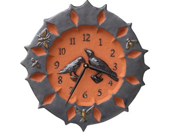 Terra Cotta Clock - Etsy