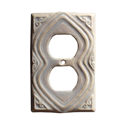 Moroccan Ceramic Art Duplex Outlet Cover in Sapphire Blue - Etsy