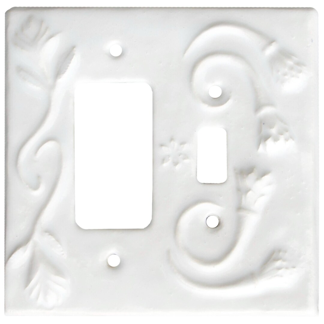 MADE TO ORDER: Botanical Single Toggle + Single Rocker Ceramic ...