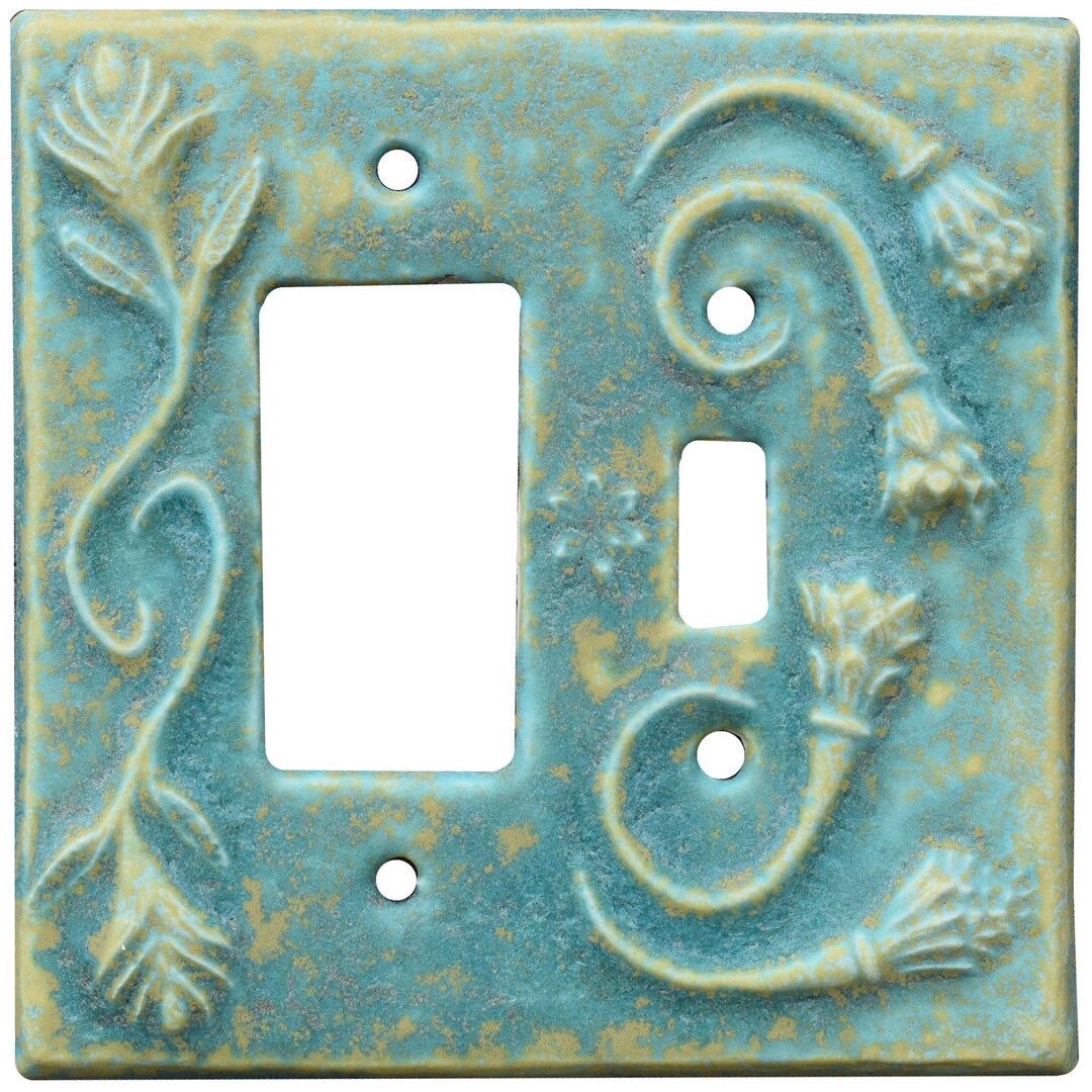 Botanical Single Toggle + Single Rocker Combination Ceramic Light ...