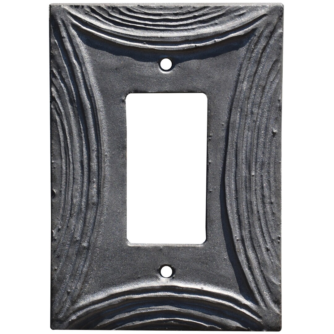 Curvy Rectangle Ceramic Single Rocker GFI Light Switch Outlet Plate in ...