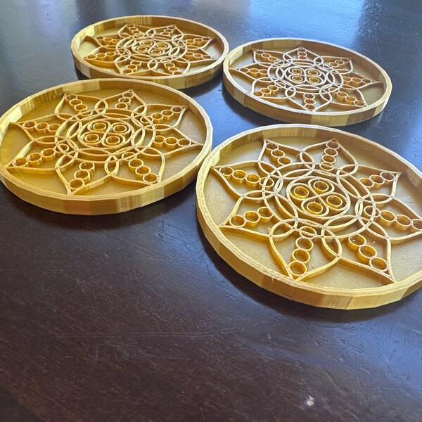 Gold Coasters - Etsy