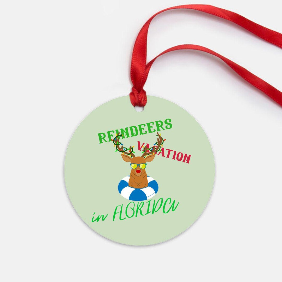 Reindeer on Vacation in Florida. - Etsy
