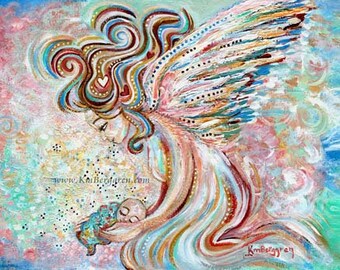 Child Loss. Painted Angel. Consolation Gift. Miscarriage Gift - Etsy