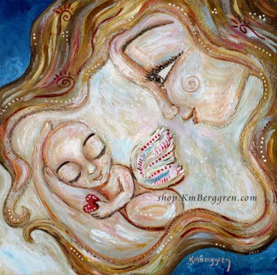 Angel Baby in Mother Hand Meaningful Gift for Angelversary - Etsy