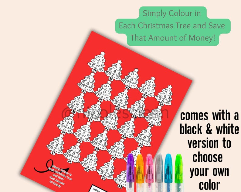 Christmas Saving Printable Budget Planner Adhd Friendly Holiday Tracker ...