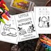 Coloring Book, Alphabet Coloring for Little Witches, Halloween Activity ...