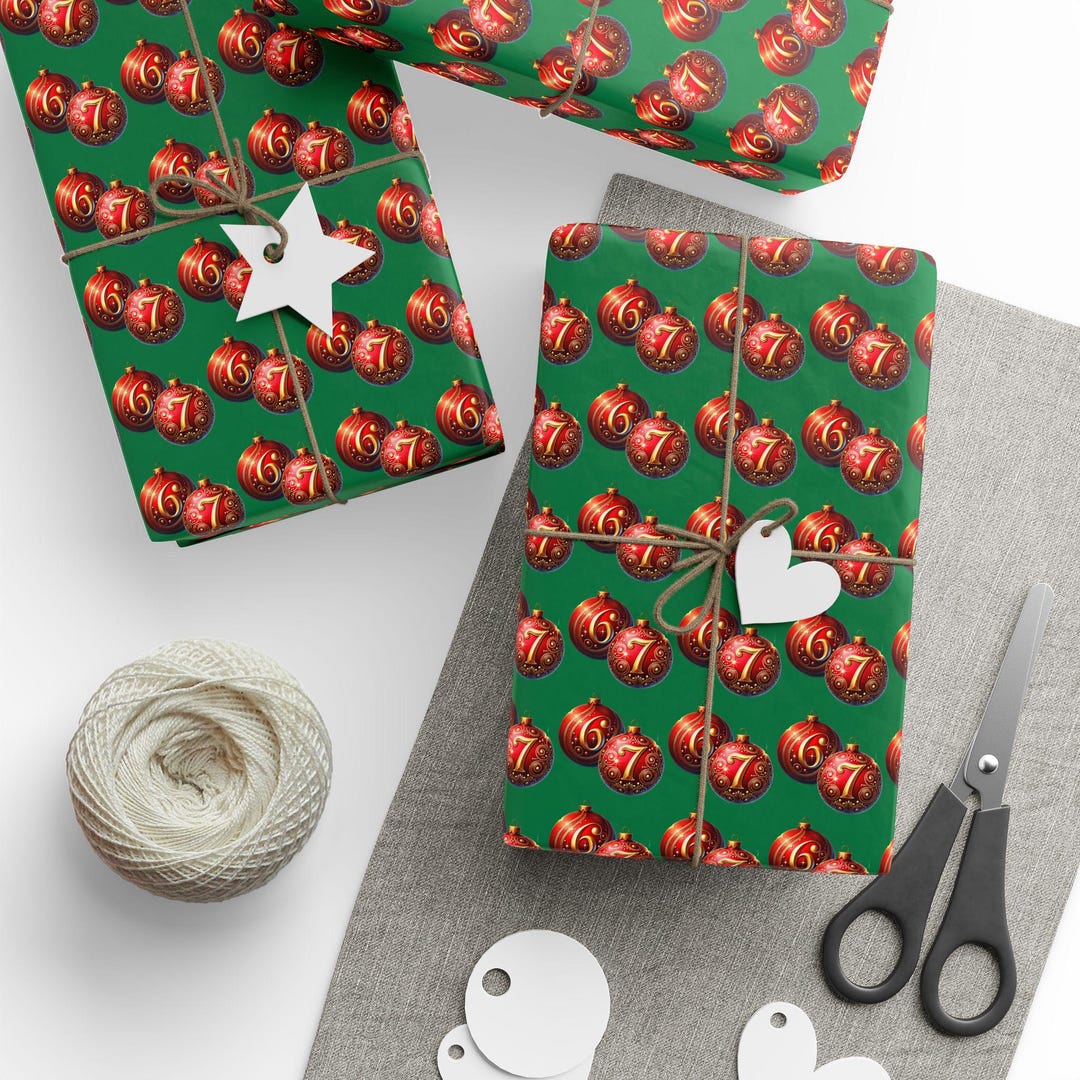 67 Meme Wrapping Paper, 67 Christmas Ornament Theme, Gen Z Meme Holiday ...