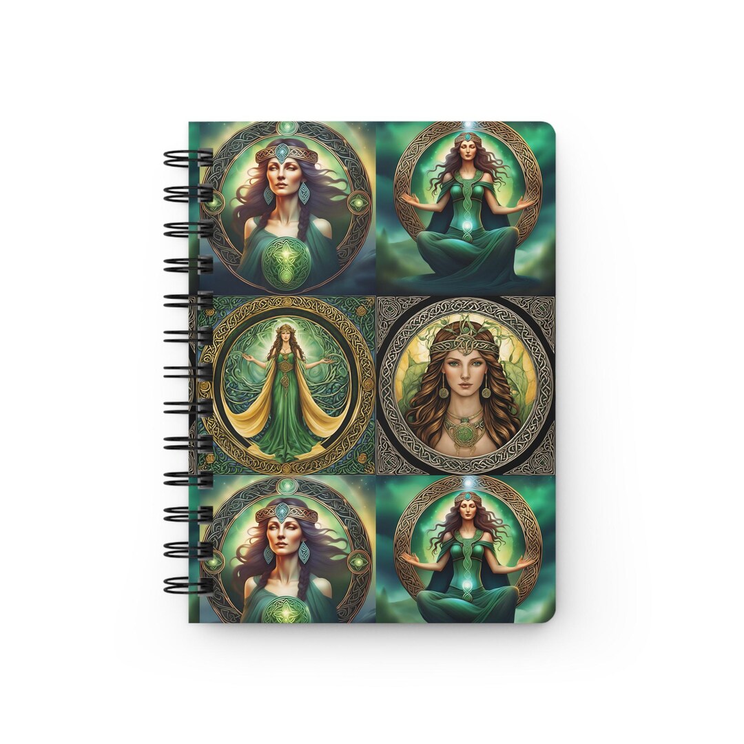 Celtic Goddesses Spiral Bound Journal, Celtic Knot Design, Pagan ...