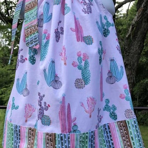 Southwestern Cactus Dress Western Sweetheart Desert Sundress Cacti ...