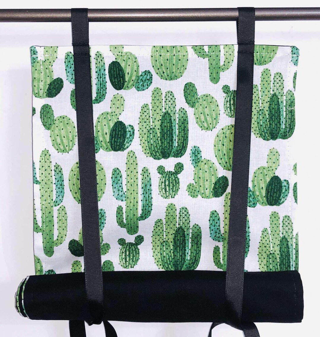 Green Cactus White Classroom Door Curtain Desert Roll up Teacher School ...