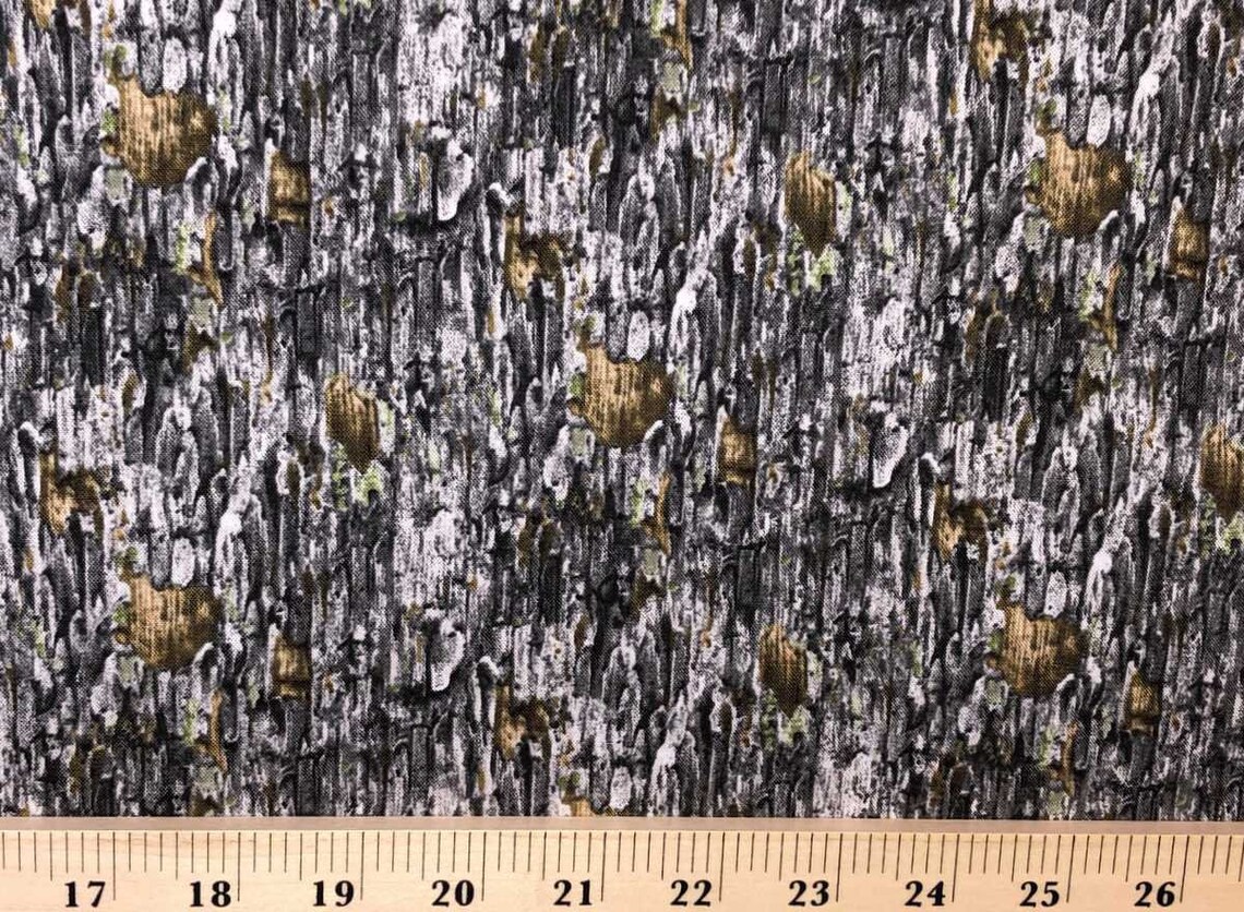 Wood Bark Fabric Nature Tree Bark Fabric Gray Tree Woods - Etsy
