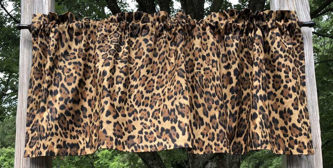 Safari Wildlife Cat Valance Skin Spots Valance Cheetah Leopard Jaguar ...