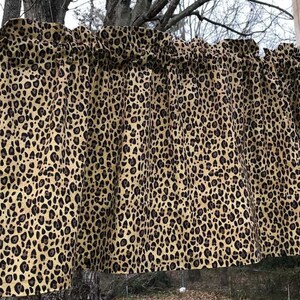 Curtains Leopard Valance Jungle Safari Wildlife Cat Cheetah - Etsy