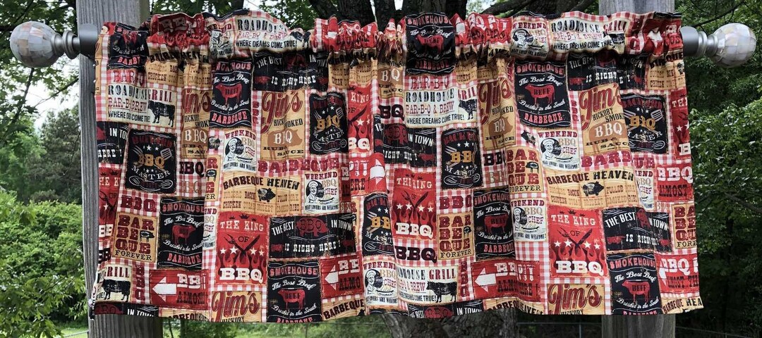 Southern Barbecue Valance Grill Chef BBQ Cookout Grillmaster Outdoor ...