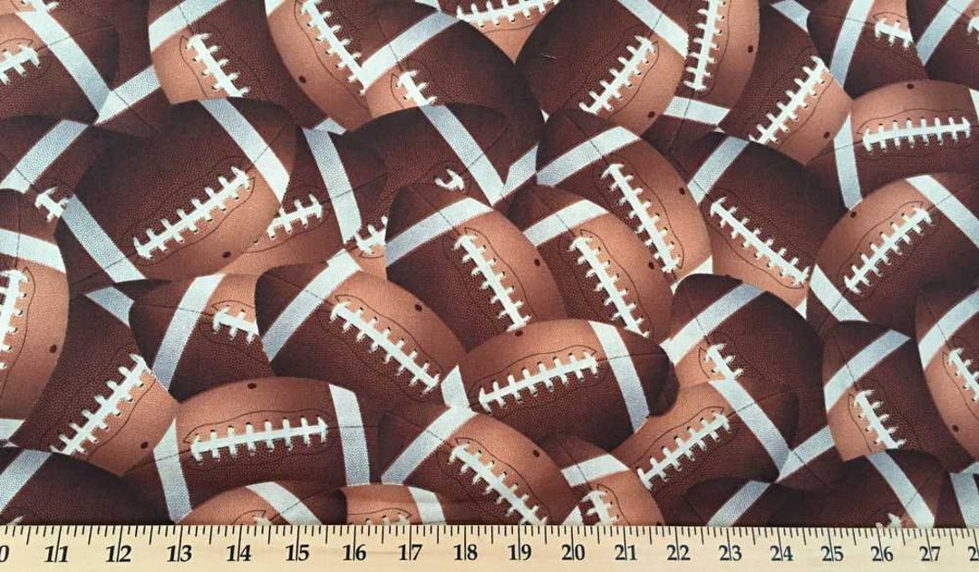 Football Fabric College Sports Fabric Man Cave Fabric Boys Bedroom ...