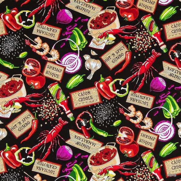 Food Fabric - Etsy