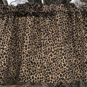 Safari Wildlife Cat Valance Skin Spots Valance Cheetah Leopard Jaguar ...