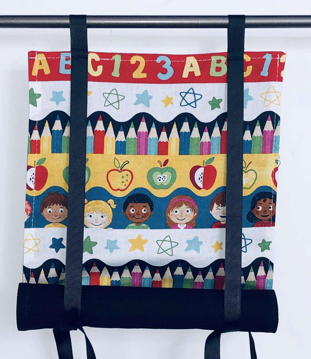 Classroom Door Window Curtain, ABC 123 Teacher Roll up Window Privacy ...