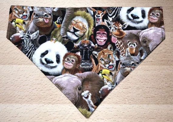 Jungle animal bandana Pet Neckwear Pet Supplies Pet Clothing ...