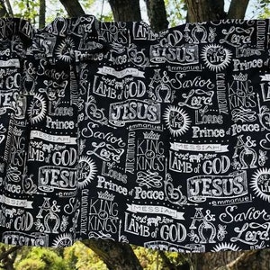 Curtains Religious Christian Valance King of Kings RV Camper Valance ...