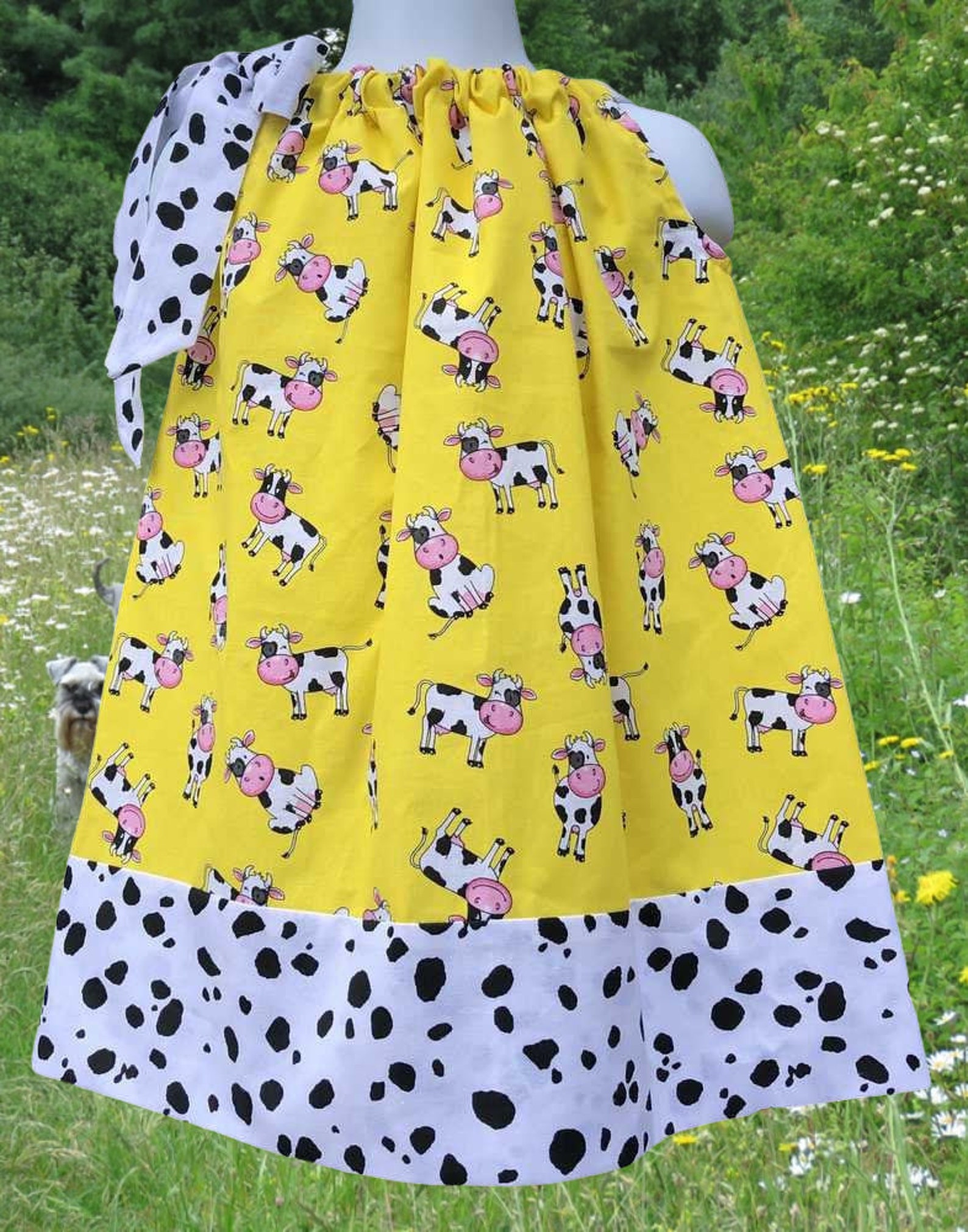 Cow Dress Cowgirl Western Pillowcase Dress Farm Dairy Farm Moo - Etsy