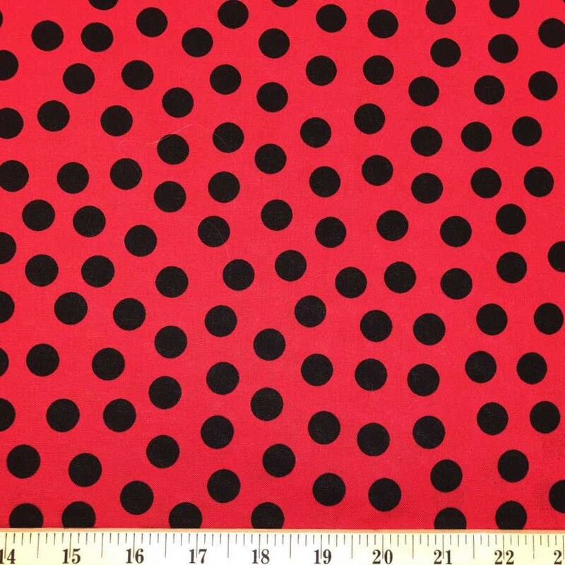 Red Black Polka Dot - Etsy