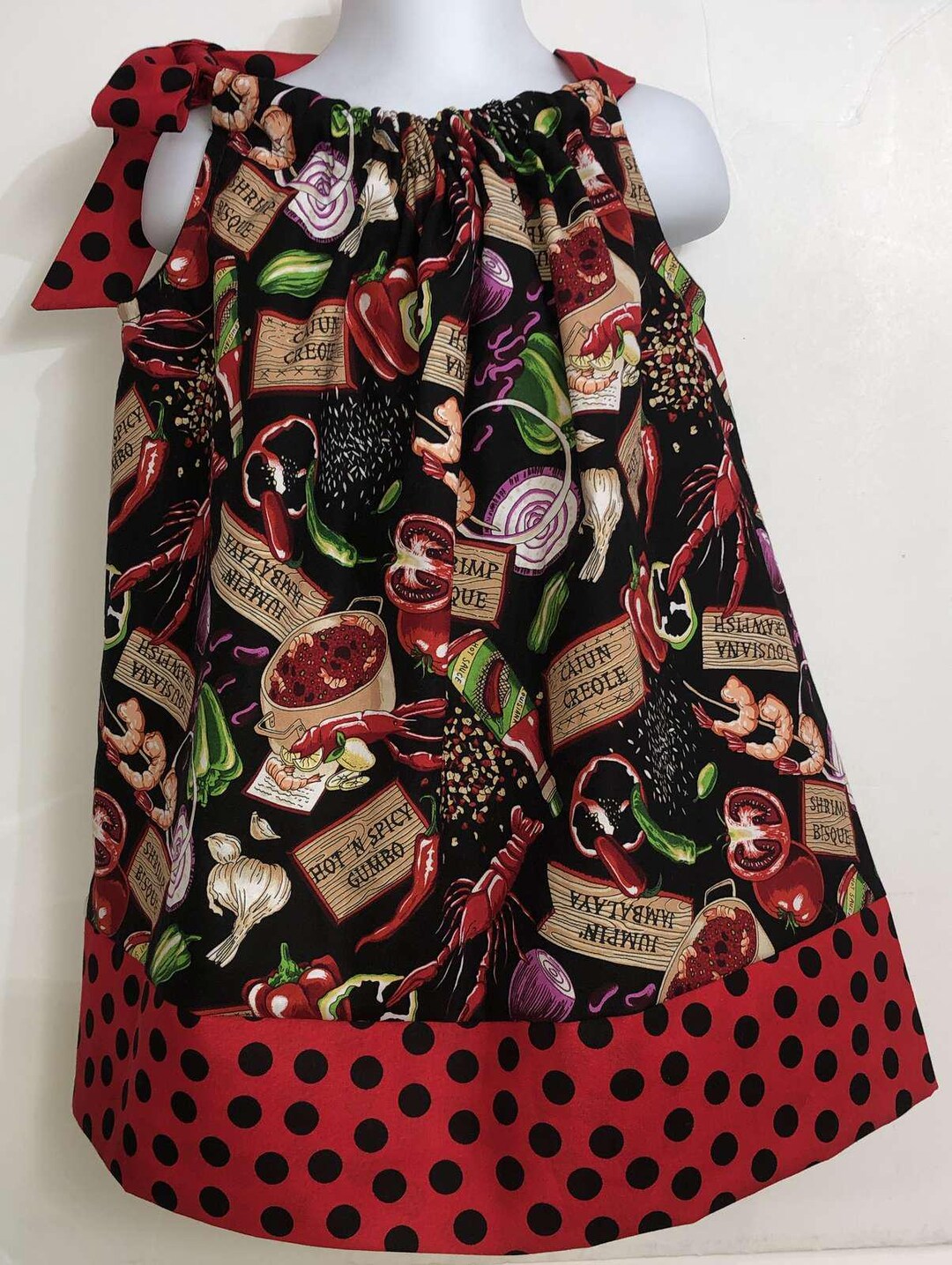 Crawfish Boil Girl Sun Dress Louisiana Cajun Food Craw Fish Pillowcase ...