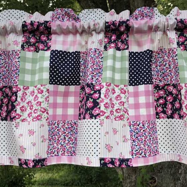 Patchwork Curtain - Etsy