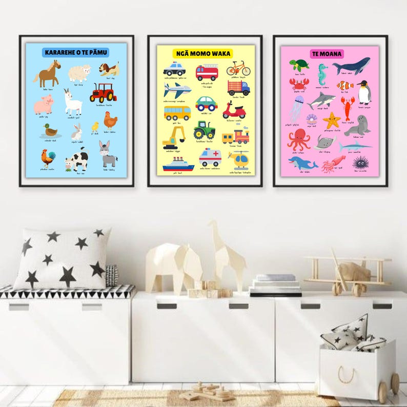 Te Reo Māori Sea Animals Poster | Ocean Creature Names in Māori ...