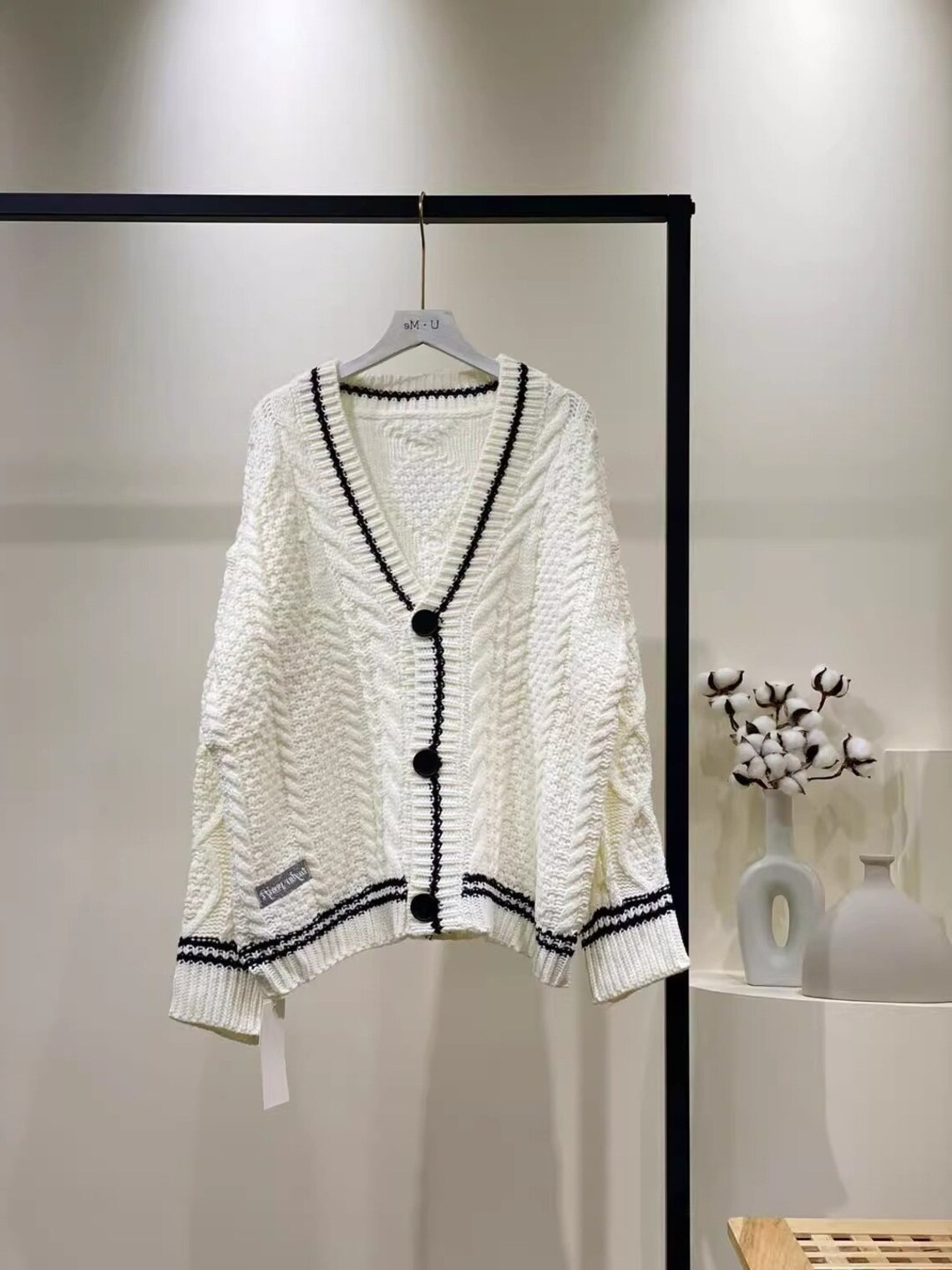 Beige Star Folk Cardigan, Oversized Cute Cardigan, Embroidered Folklore ...