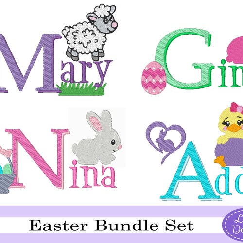 Vintage Easter Machine Embroidery Designs Pack Instant | Etsy