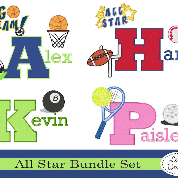 Sports Embroidery - Etsy