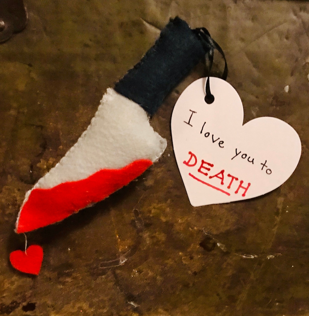 Felt Serial Killer Valentine, Serial Killer Stuffed Toy, Serial Killer ...