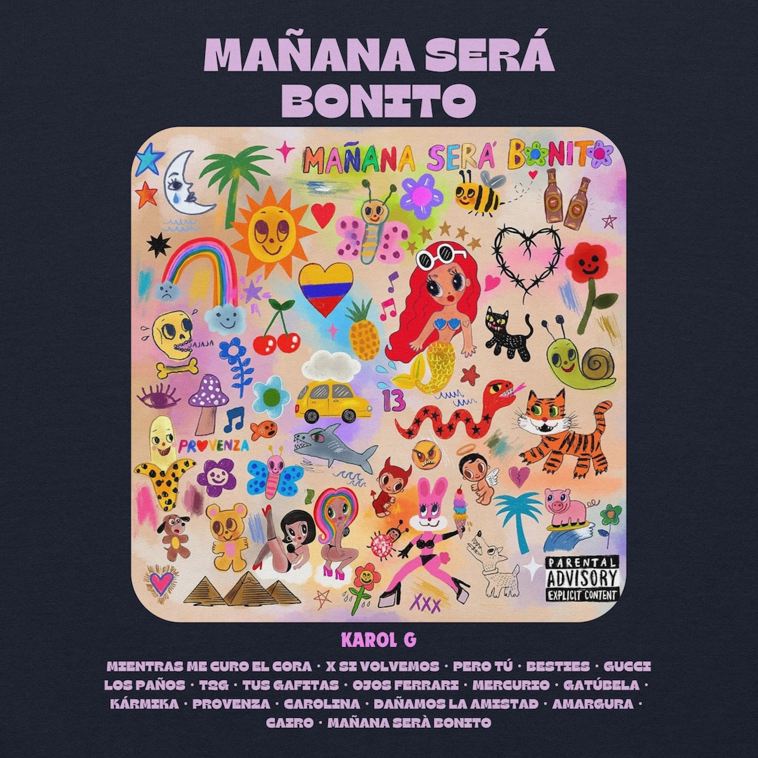 Karol G mañana Sera Bonito Unisex Album Hoodie - Etsy