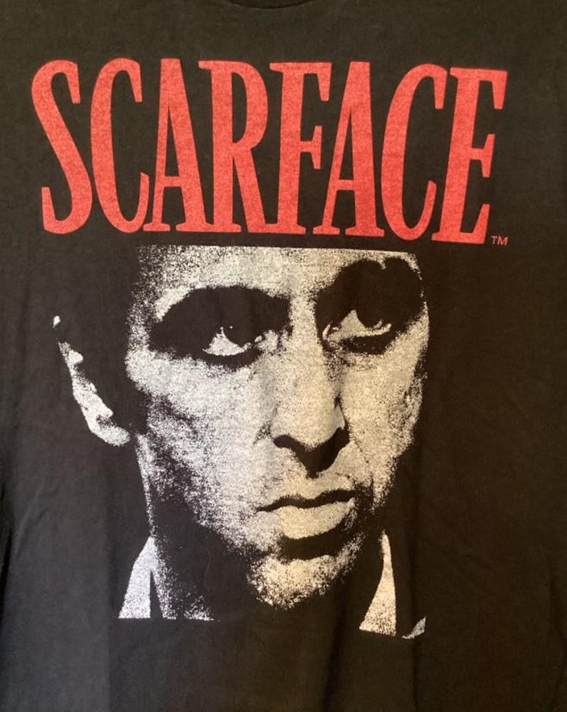 Scarface Al Pacino Gift Funny Meme Tee Style Unisex Gamer Cult Movie ...