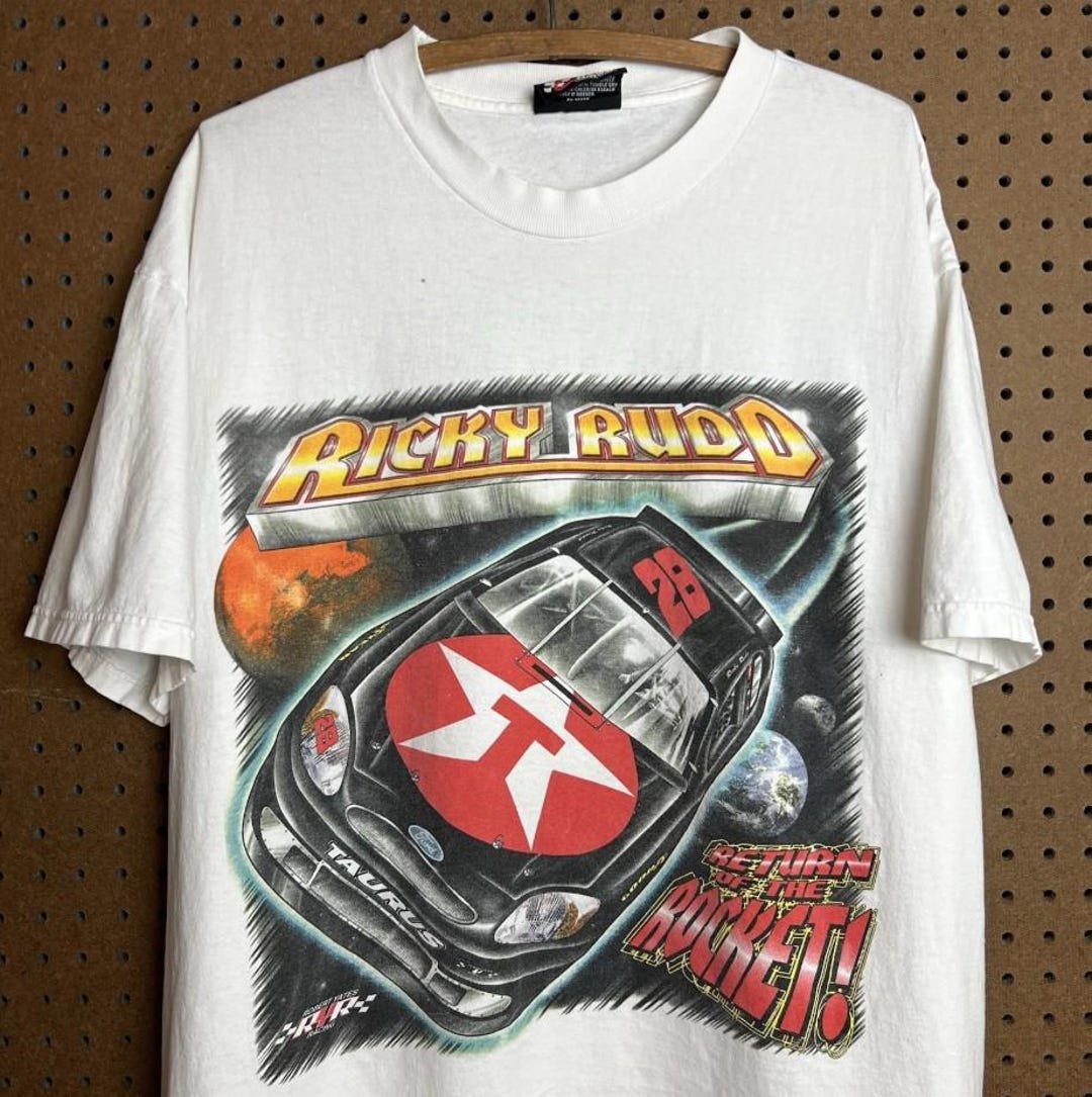 Vintage 90s Ricky Rudd Racing Car T-shirt, Ricky Rudd T-shirt, Ricky ...