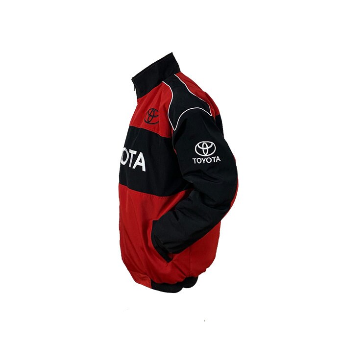 Toyota Red and Black Jacket, Racing Jacket, NASCAR Racing Jacket - Etsy